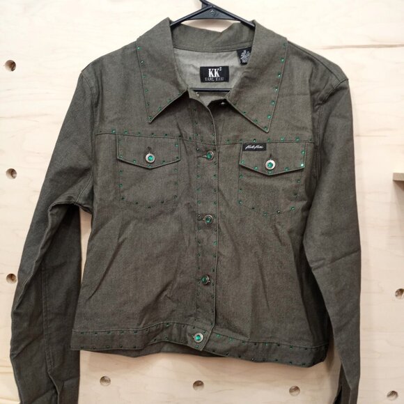 Karl Kani | Jackets & Coats | Great Karl Kani Cropped Denim Jacket With ...
